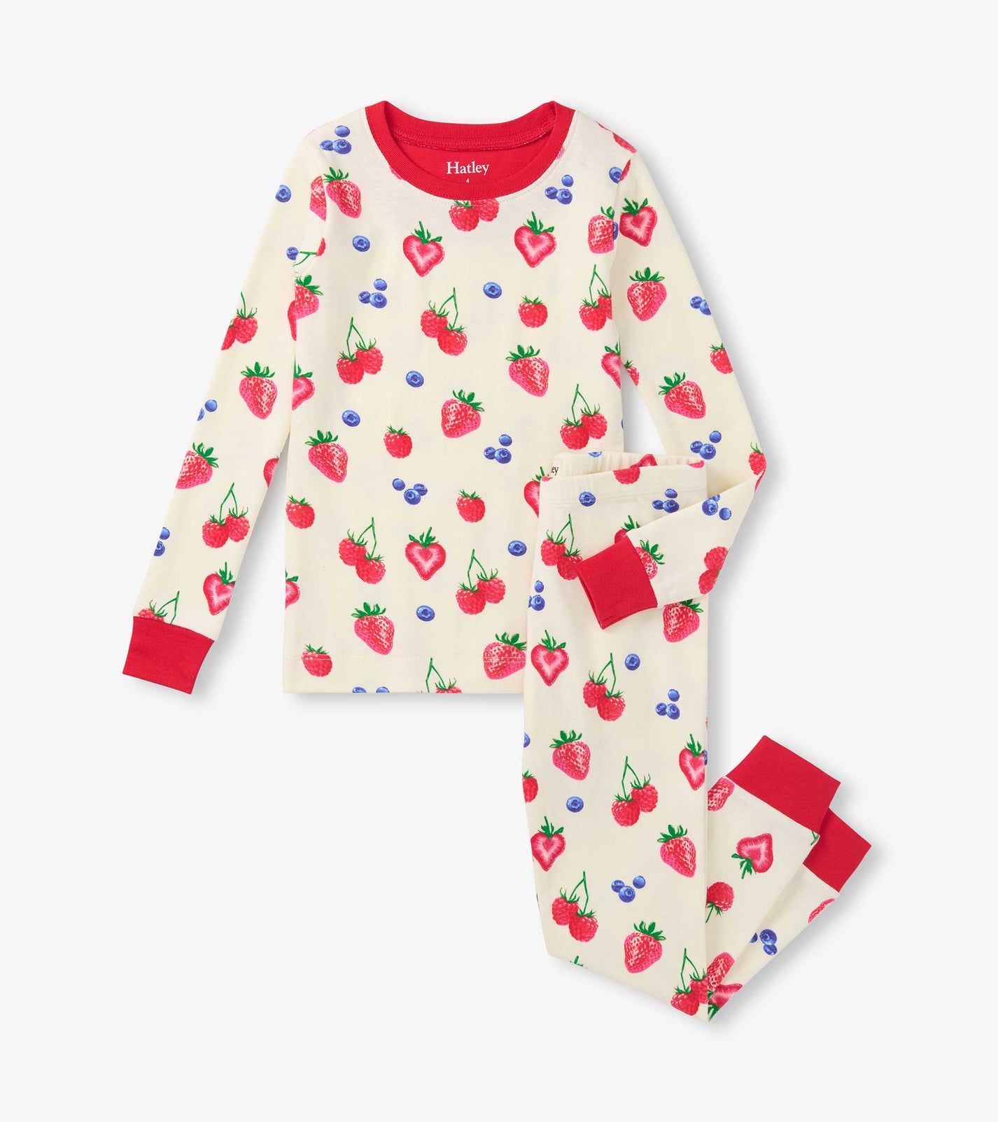 Girls Summer Berries Cotton Pyjama Set
