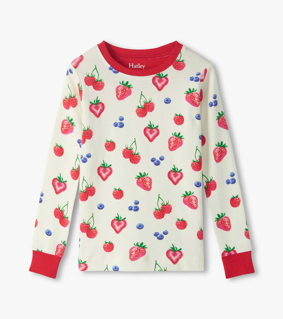 Girls Summer Berries Cotton Pyjama Set